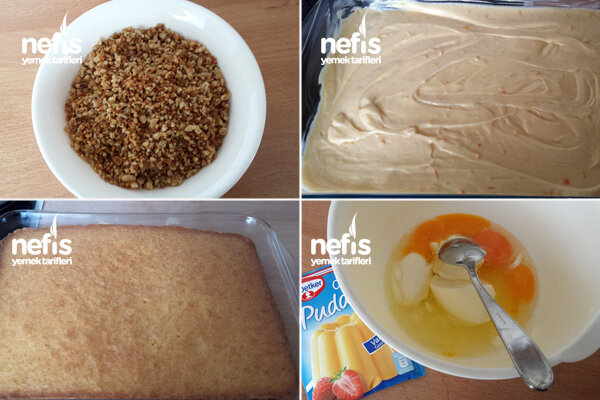 Kedidili Krokanlı Pasta - Nefis Yemek Tarifleri