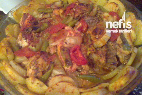Patatesli Fırında Tavuk Yapılışı - Nefis Yemek Tarifleri
