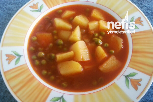 Patatesli Bezelyeli Yemek - Nefis Yemek Tarifleri