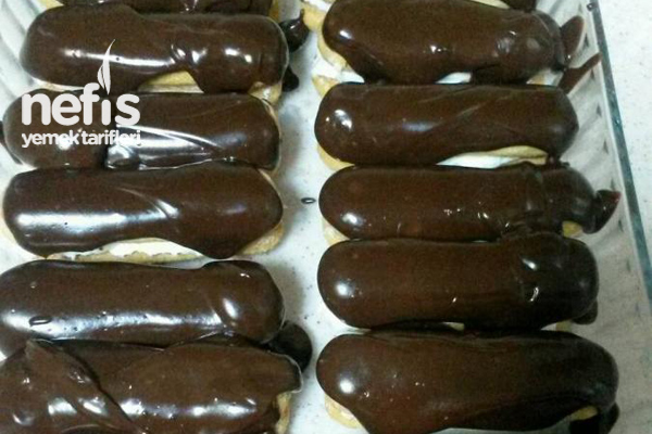 Savyer Bisküviden Ekler Pasta - Nefis Yemek Tarifleri