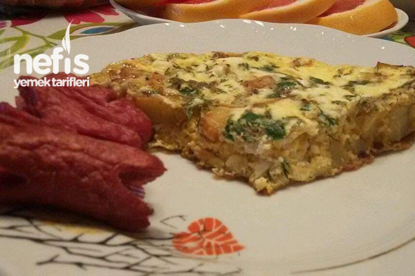 Patatesli Omlet Yapımı - Nefis Yemek Tarifleri - #509751