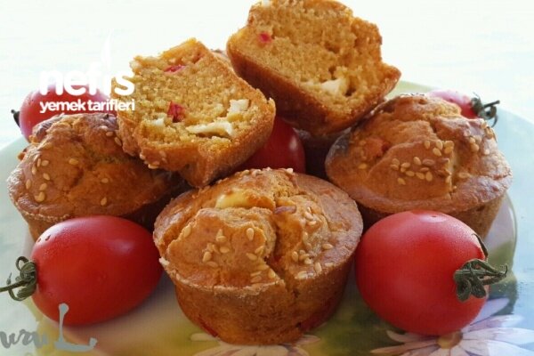 Peynir Ve Biberli Sarı Muffin - Nefis Yemek Tarifleri