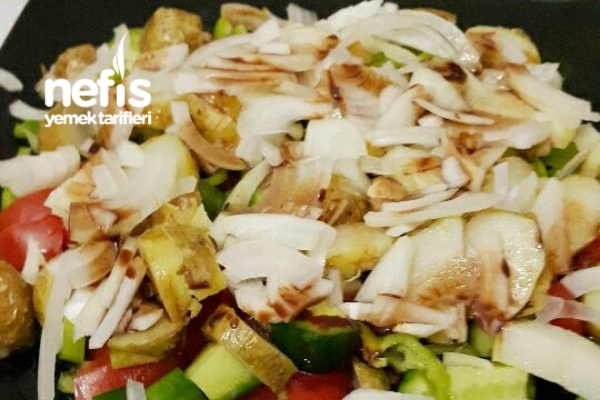 Taze Patates Kızartması Salatası - Nefis Yemek Tarifleri