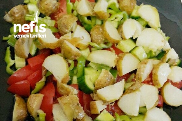 Taze Patates Kızartması Salatası - Nefis Yemek Tarifleri