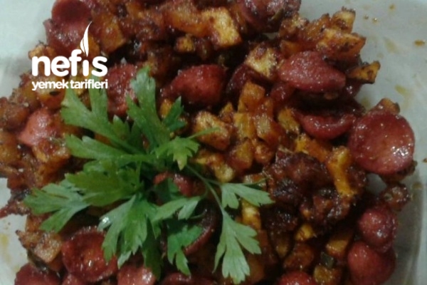 Sosisli Patates Kızartması - Nefis Yemek Tarifleri