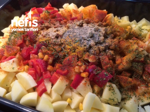 Fırında Patatesli Türlü Tarifi - Nefis Yemek Tarifleri