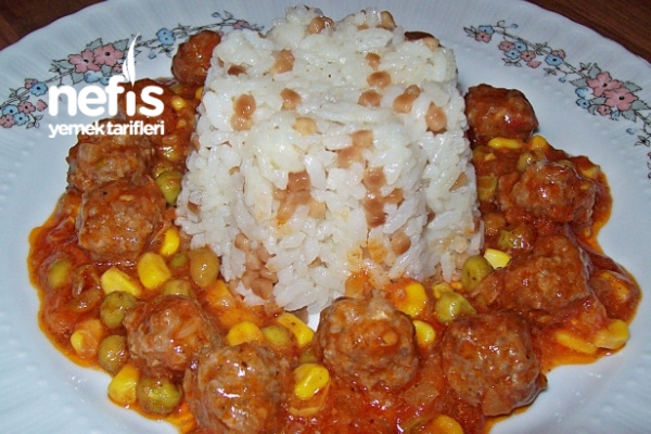 Mısırlı Bezelyeli Misket Köfte - Nefis Yemek Tarifleri