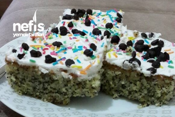 Mavi Haşhaşlı Pasta - Nefis Yemek Tarifleri