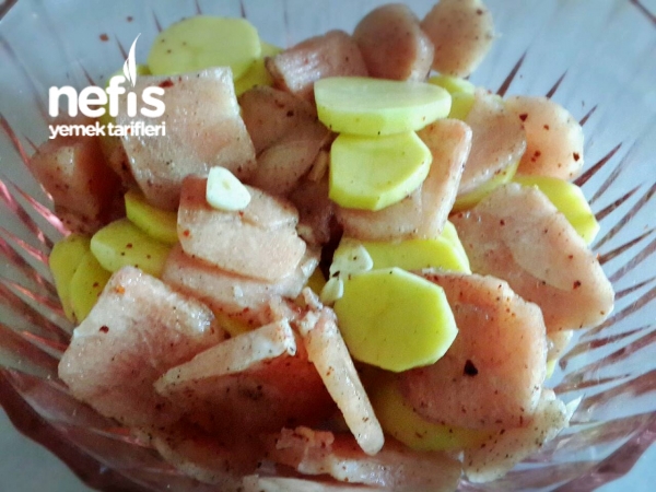 Fırında Patatesli Kremalı Tavuk Göğüs (Çok Kolay) - Nefis Yemek Tarifleri