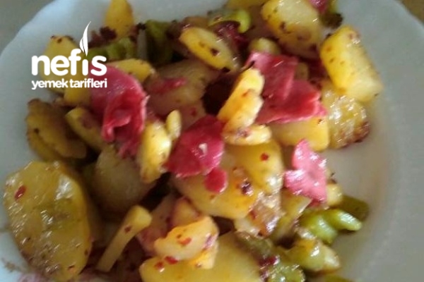 Salamlı Patates Sote - Nefis Yemek Tarifleri