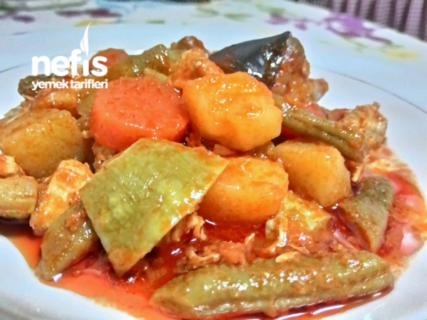 Yaz Ve Kış Türlüsü (Tavuklu) - Nefis Yemek Tarifleri