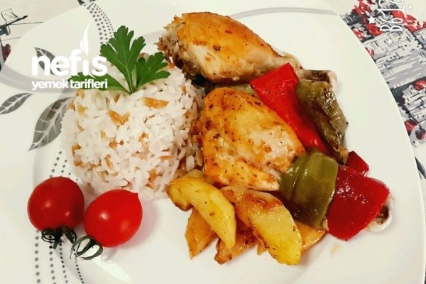 Sebzeli Arpa Şehriye Yatağında Roaster - Nefis Yemek Tarifleri