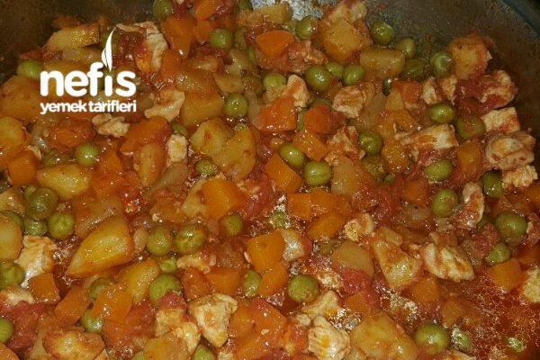 Sebzeli Bezelyeli Tavuk - Nefis Yemek Tarifleri