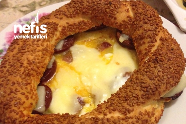 Nefis Simitli Yumurtalı Kahvaltı - Nefis Yemek Tarifleri