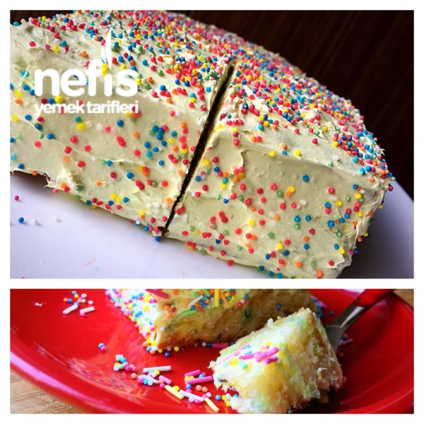 Funfetti Pasta Kek - Nefis Yemek Tarifleri