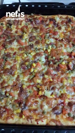 Tavuklu Pizza - Nefis Yemek Tarifleri - #3128949
