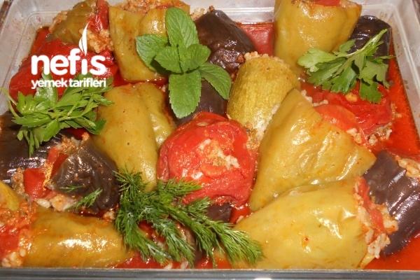 Kıymalı Türlü Bahar Dolması - Nefis Yemek Tarifleri