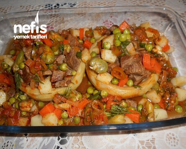 Kuşbaşı Etli Sebzeli Enginar Dolması - Nefis Yemek Tarifleri