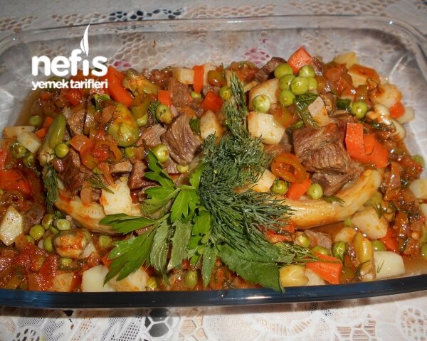 Kuşbaşı Etli Sebzeli Enginar Dolması - Nefis Yemek Tarifleri