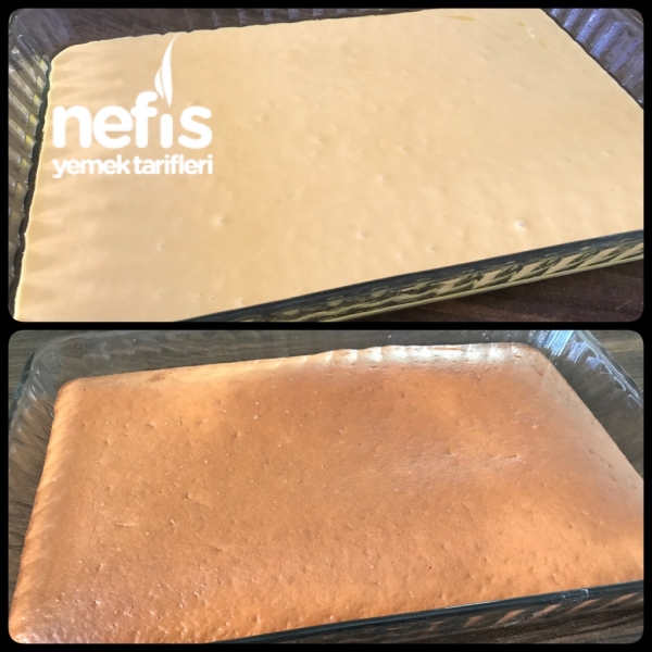 Sade Kek Üzerine Çikolatalı Pasta - Nefis Yemek Tarifleri