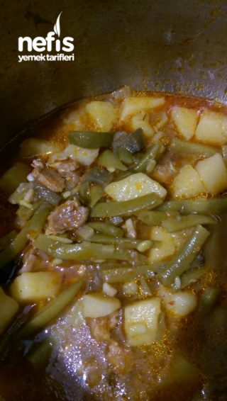 Patlıcanlı Patatesli Etli Taze Fasulye Türlü Gibi - Nefis Yemek Tarifleri