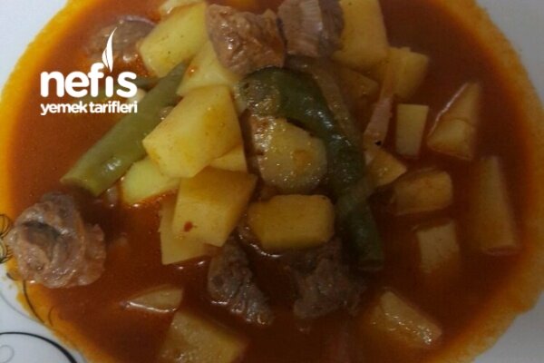Etli Sulu Patates Yemeği - Nefis Yemek Tarifleri - #3810920
