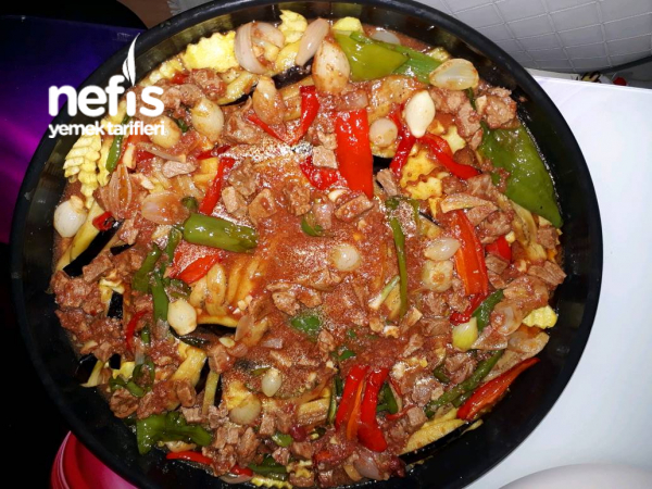 Etli Türlü Oturtma - Nefis Yemek Tarifleri