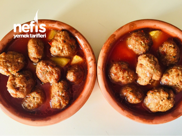 Güveçte Misket Köfte Patates - Nefis Yemek Tarifleri
