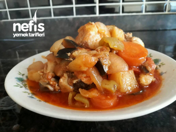 Tavuklu Türlü - Nefis Yemek Tarifleri - #4395903