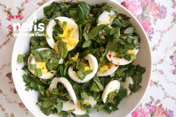 Yumurtalı Yarpuz Salatası - Nefis Yemek Tarifleri