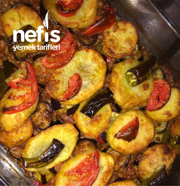 Patlıcanlı Patates Oturtma - Nefis Yemek Tarifleri - #4585475
