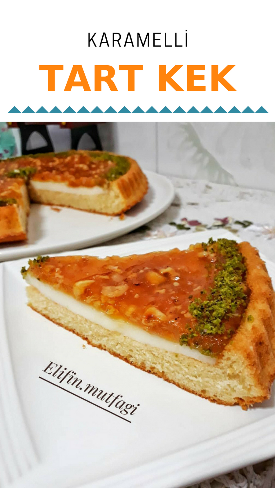 Kremalı Karamelli Tart Kek (videolu) - Nefis Yemek Tarifleri