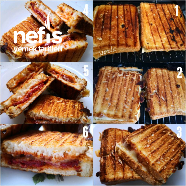 Ketçaplı Acılı Soslu Sucuklu Tost Tarifi - Nefis Yemek Tarifleri