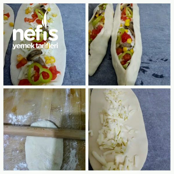 Sebzeli Pide - Nefis Yemek Tarifleri - #4996508