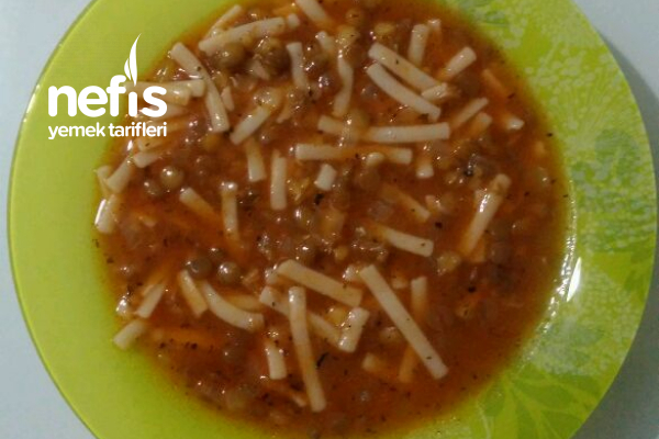Erişteli Yeşil Mercimek Çorbası - Nefis Yemek Tarifleri - #5007902