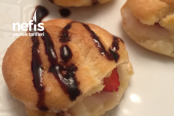 Çilekli Mini Ekler - Nefis Yemek Tarifleri