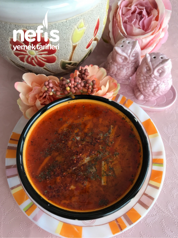 Erişteli Yeşil Mercimek Çorba - Nefis Yemek Tarifleri - #5088082