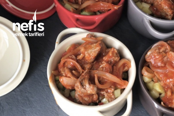 Kaşarlı Sebzeli Kuşbaşı Etli Güveç (Nefis) - Nefis Yemek Tarifleri