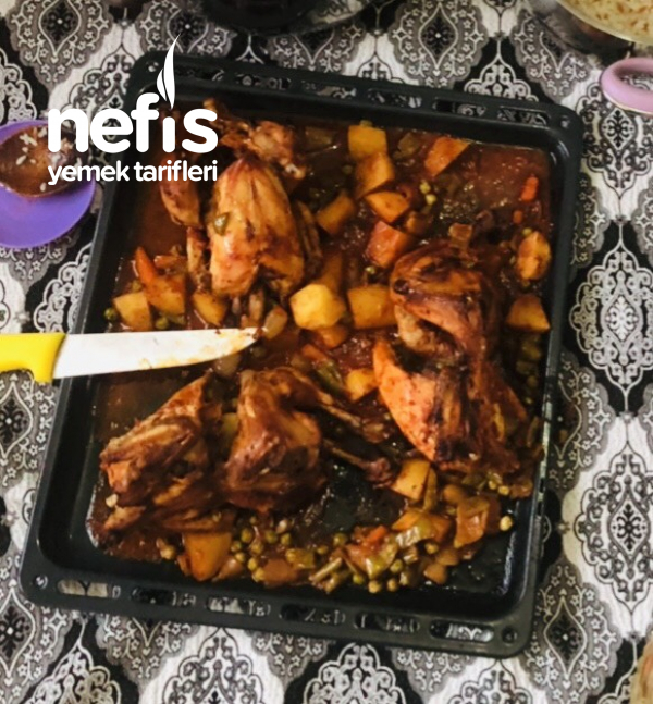 Sebzeli Bütün Piliç Yapımı - Nefis Yemek Tarifleri