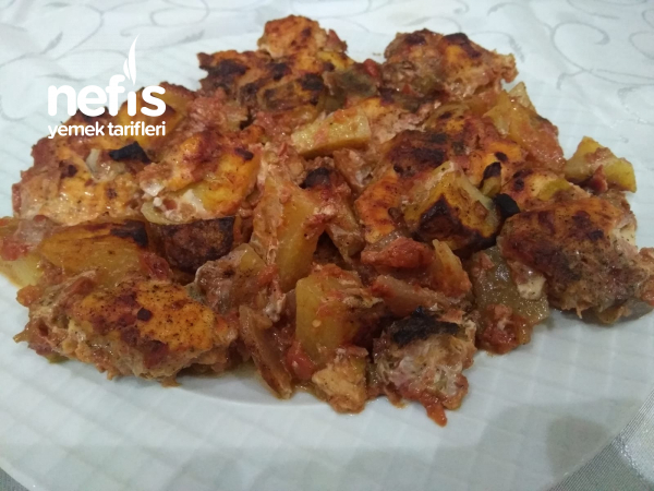 Patates Tavuk Tava - Nefis Yemek Tarifleri - #5387641