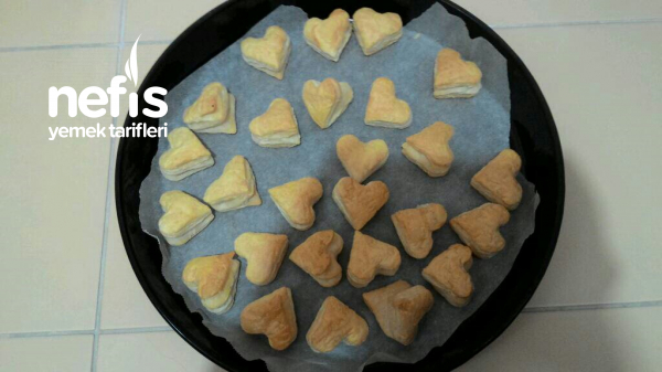 Milföyden Tek Lokmalık Kalp Tatlılar - Nefis Yemek Tarifleri