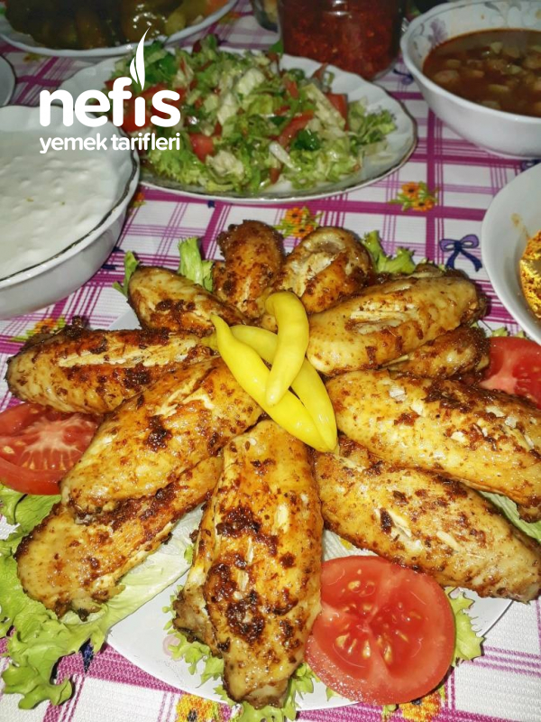 Tavada Tavuk Kanat - Nefis Yemek Tarifleri - #5536288