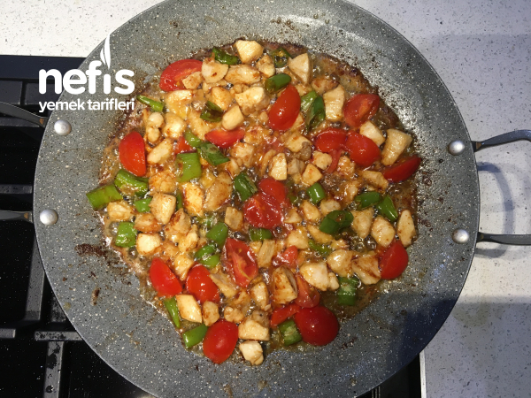 Kaşarlı Tavuk Sac Tava - Nefis Yemek Tarifleri