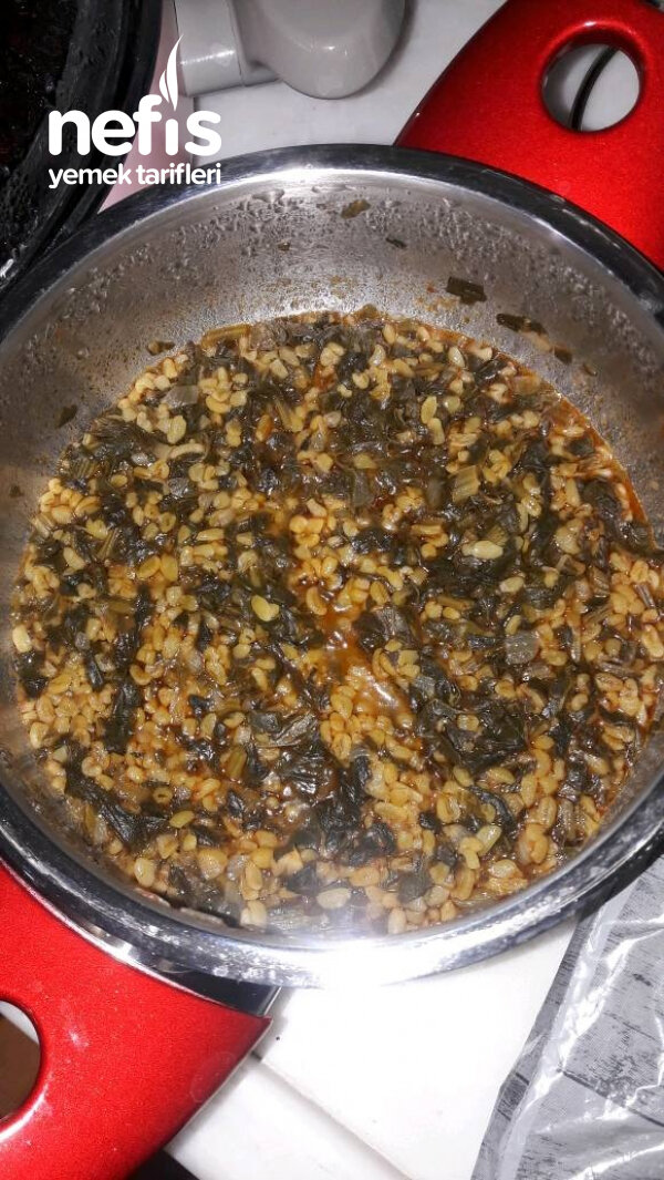 Bulgurlu Ispanak Kavurması - Nefis Yemek Tarifleri - #5574500