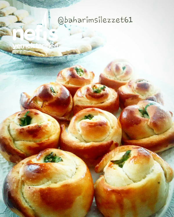 Gül Poğaça Şekli Şahane Yumuşak - Nefis Yemek Tarifleri