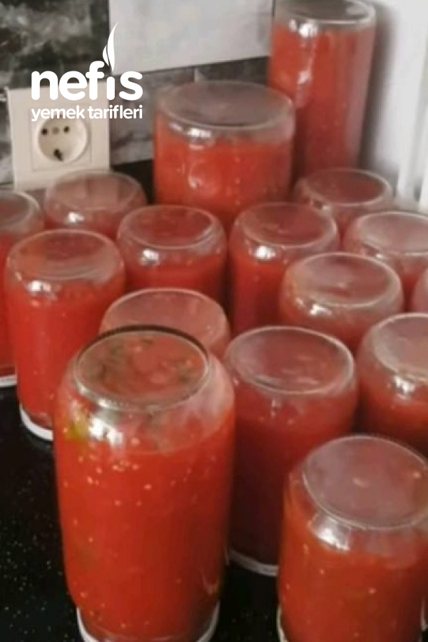 Kışlık Konserve Domates Yapımı (Videolu) - Nefis Yemek Tarifleri