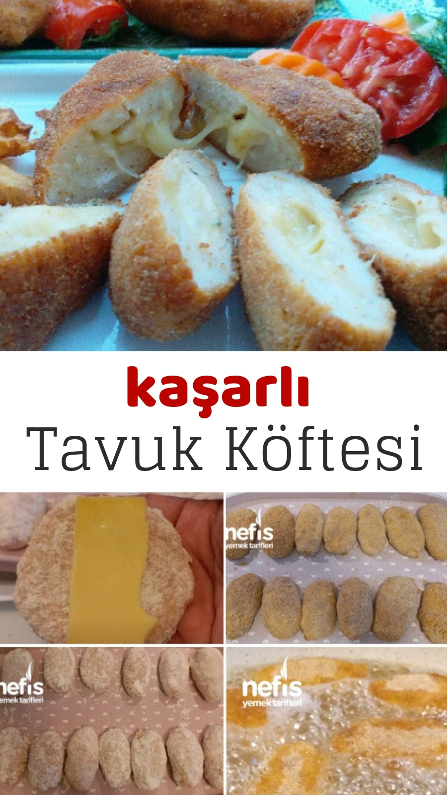 Kaşarlı Tavuk Köftesi - Nefis Yemek Tarifleri - #6225713