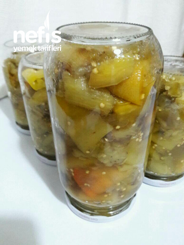 Kışlık Sotelik Patlıcan Ve Çarliston Biber - Nefis Yemek Tarifleri