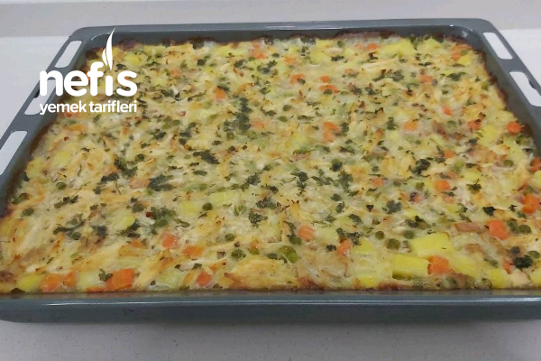 Fırında Tavuklu Sebzeli Türlü - Nefis Yemek Tarifleri