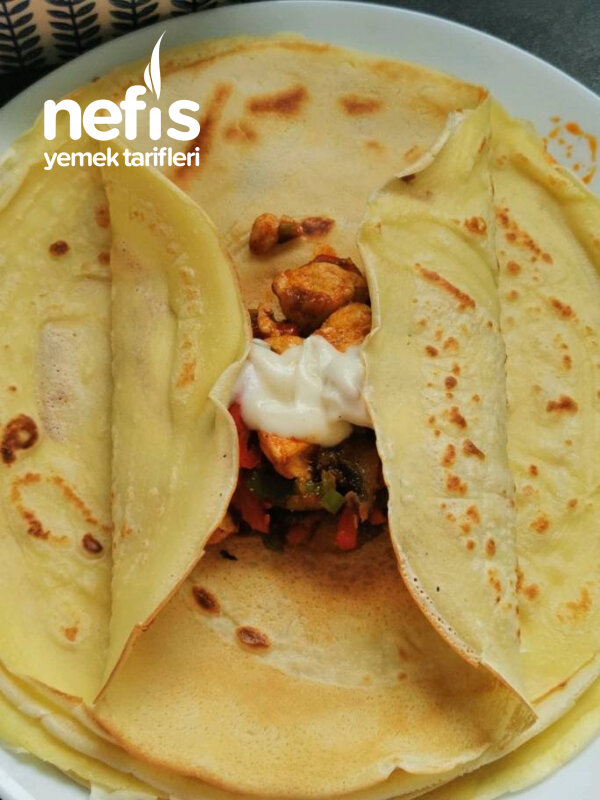 Tavuklu Krep Sarma - Nefis Yemek Tarifleri - #6625241